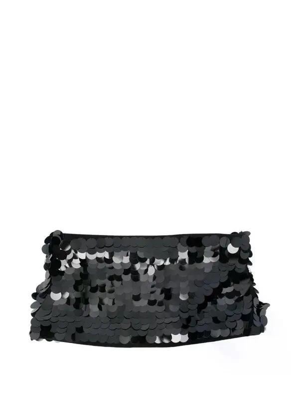 P.a.r.o.s.h Sequin-embellished Belt - Grey