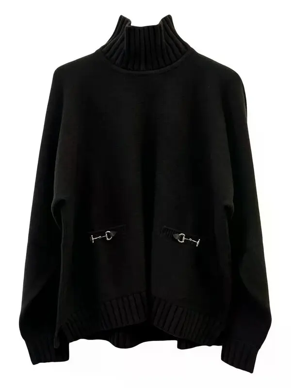 Gucci Horsebit-detail Turtleneck Sweater - Black