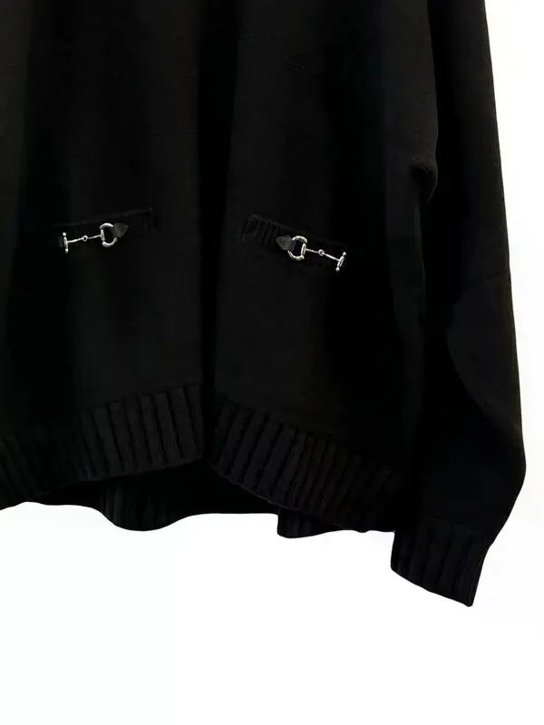Gucci Horsebit-detail Turtleneck Sweater - Black