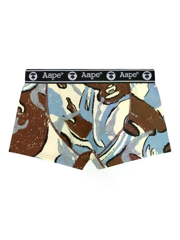 A BATHING APE Elasticated Abstract-print Boxer