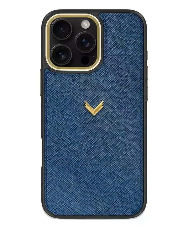 VELANTE Saffiano Leather Iphone 16 Pro Max Phone Case - Blue