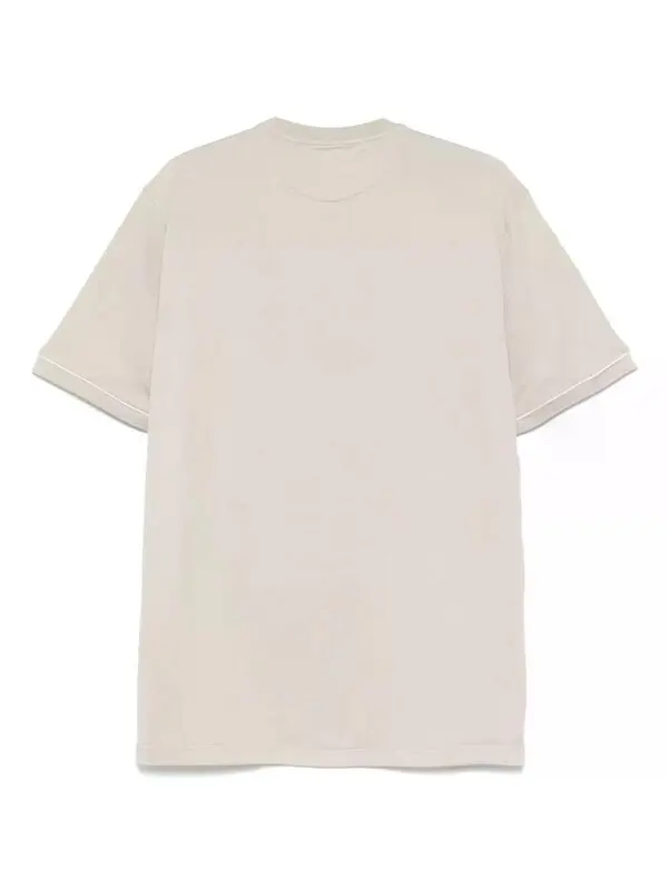 Eleventy Embroidered-logo T-shirt - Green