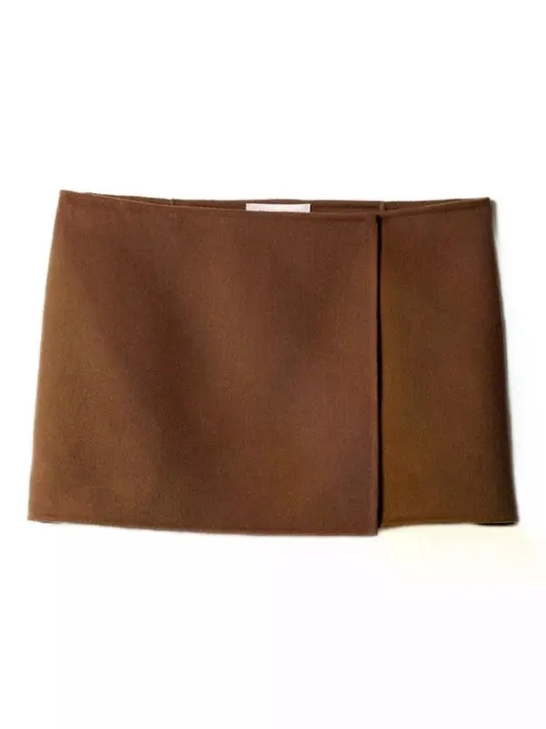Miu Miu Wrap-effect Mini Skirt