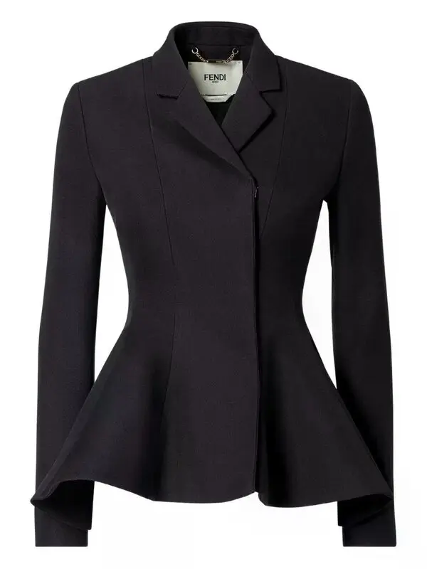 Fendi Grain-de-poudre Wool Jacket
