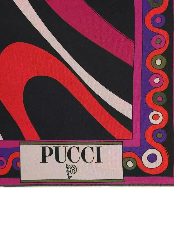 Emilio Pucci Abstract-print Silk Scarf