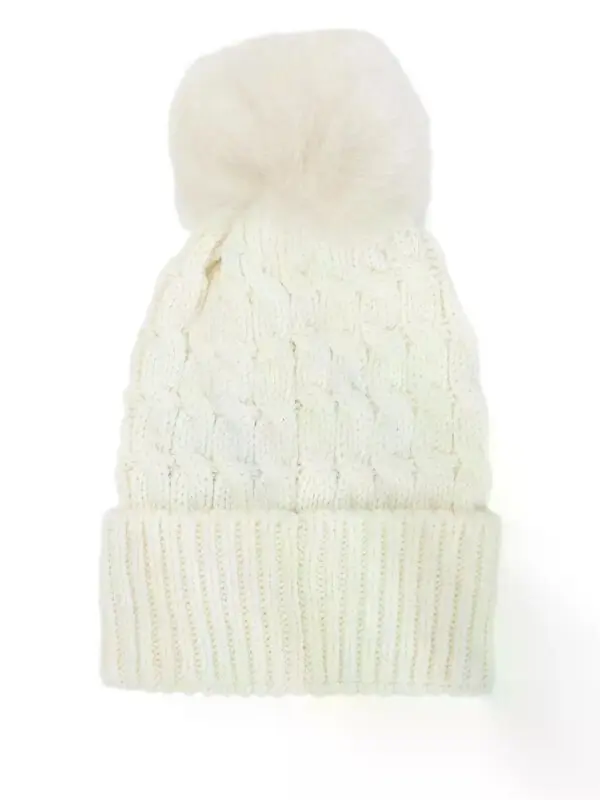 Moncler Cable-knit Pom-pom Beanie