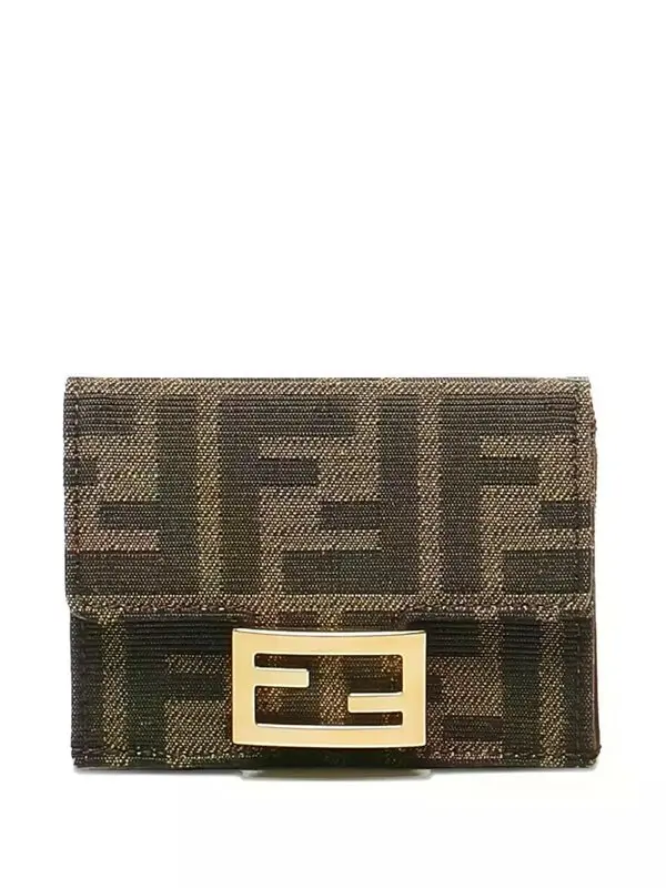Fendi Ff-pattern Wallet - Brown