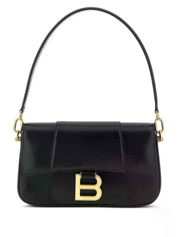 Balenciaga Hourglass Shoulder Bag - Black