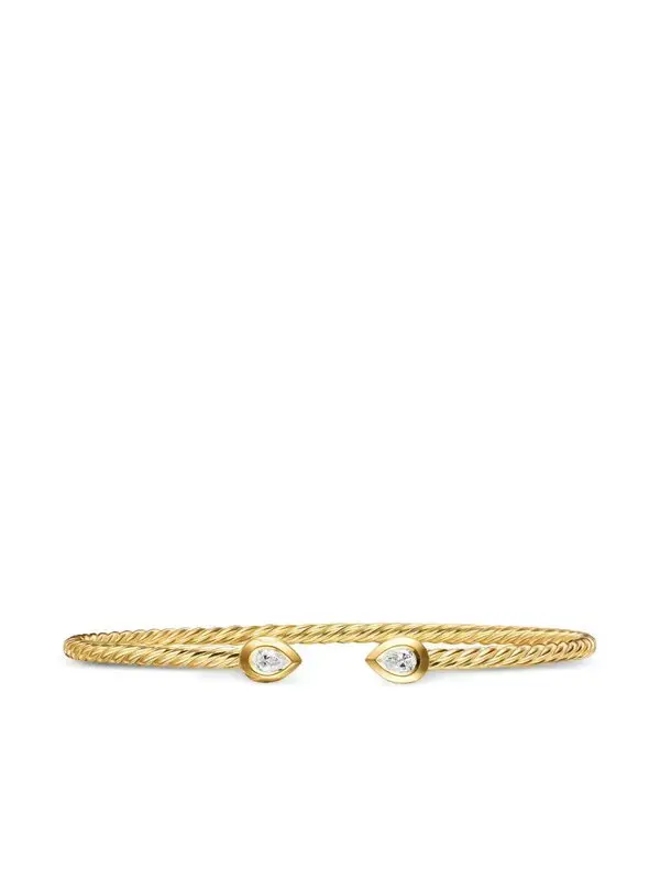 David Yurman 18k Yellow Petite Modern Renaissance Diamond Bracelet - Gold