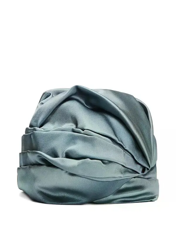 FLAPPER Folded Silk Hat - Blue