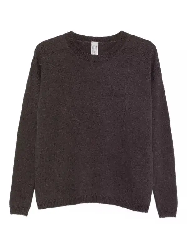 PRIVATE 0204 Round-neck Sweater - Brown