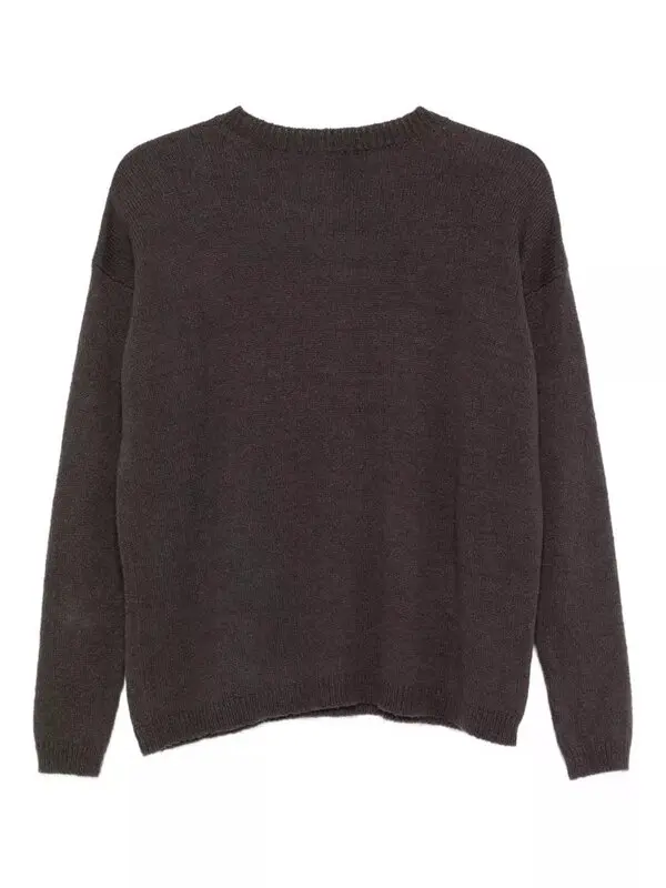 PRIVATE 0204 Round-neck Sweater - Brown