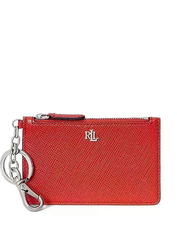 Ralph Lauren Leather Key-ring Card Holder - Orange
