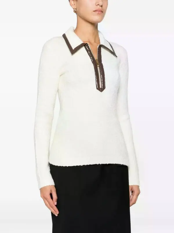 Elisabetta Franchi Zip-front Knit Sweater