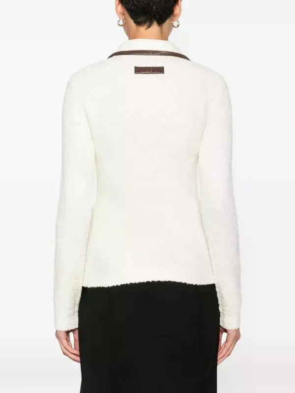 Elisabetta Franchi Zip-front Knit Sweater
