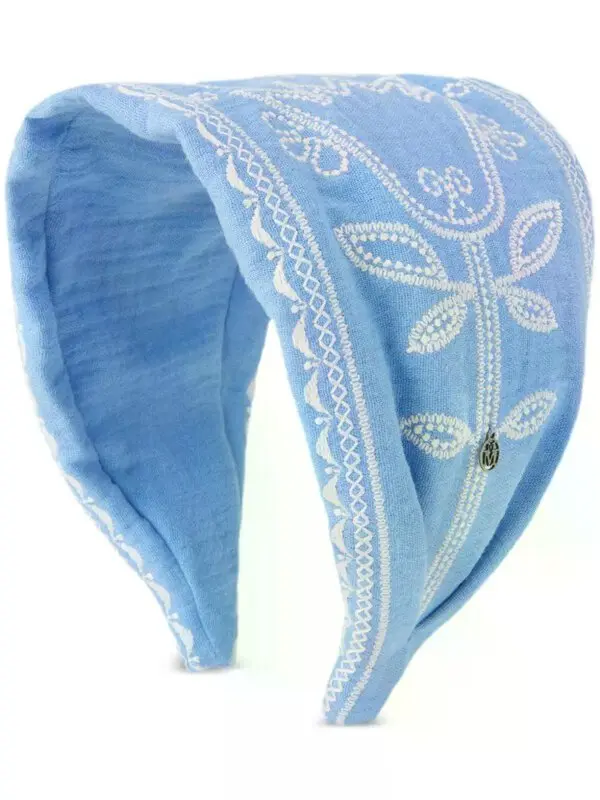 MAISON MICHEL Mariah Headband - Blue