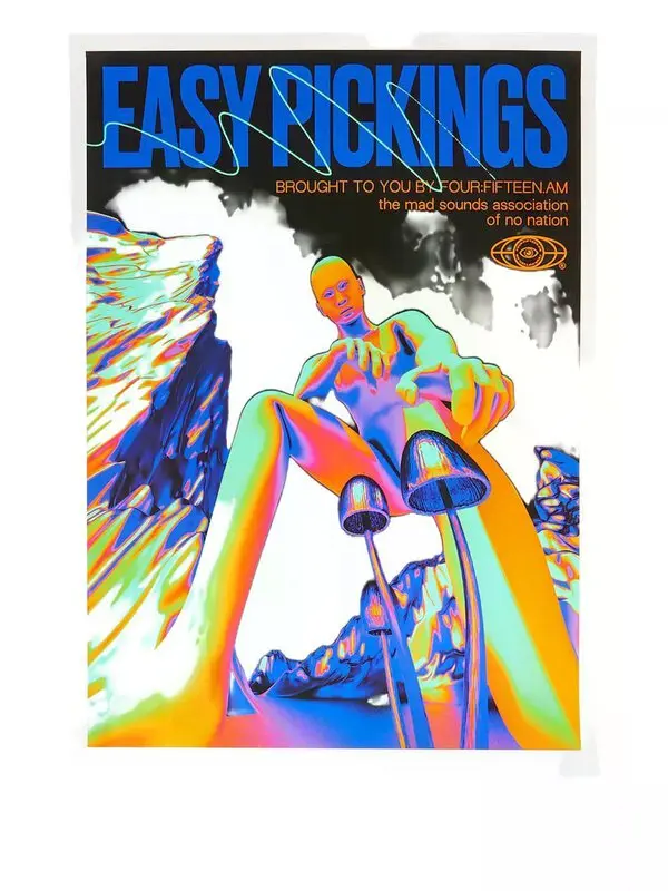 FOUR FIFTEEN AM Lithograph Print