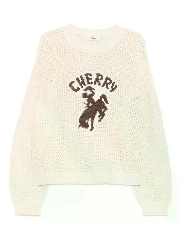 CHERRY LA Logo-embroidered Jumper