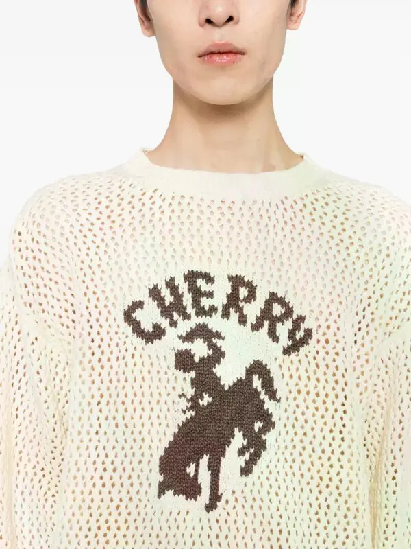 CHERRY LA Logo-embroidered Jumper