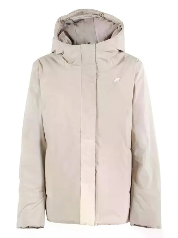 K-WAY Hooded Padded Jacket - Neutrals