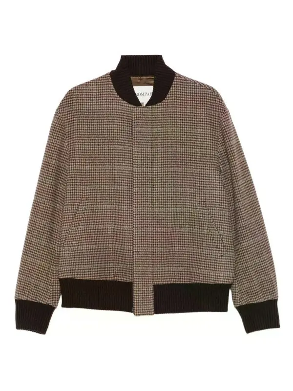 Eric Bompard Check-pattern Bomber Jacket