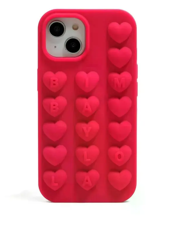 Bimba Y Lola Heart-embellished Iphone 15 Case - Red