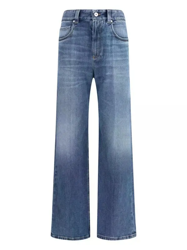 Brunello Cucinelli High-waisted Straight-leg Jeans