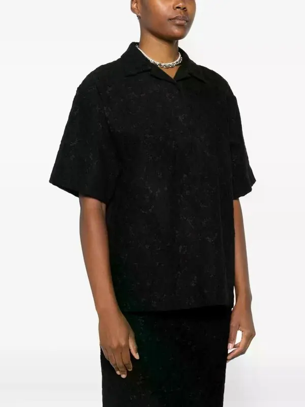 N°21 Lace-embellished Polo Top