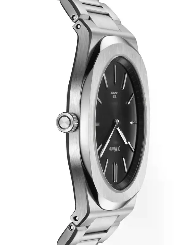 D1 MILANO Ultra Thin Watch - Black