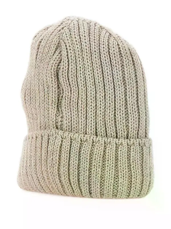 COLMAR Ribbed Logo-patch Beanie Hat - Grey