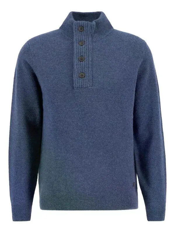 Barbour High-neck Elbow-patch Sweater