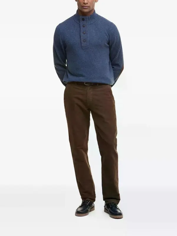 Barbour High-neck Elbow-patch Sweater