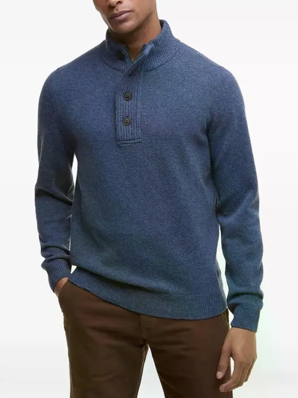 Barbour High-neck Elbow-patch Sweater