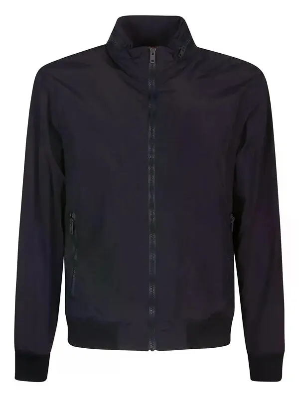 FAY High-neck Zip-front Bomber Jacket