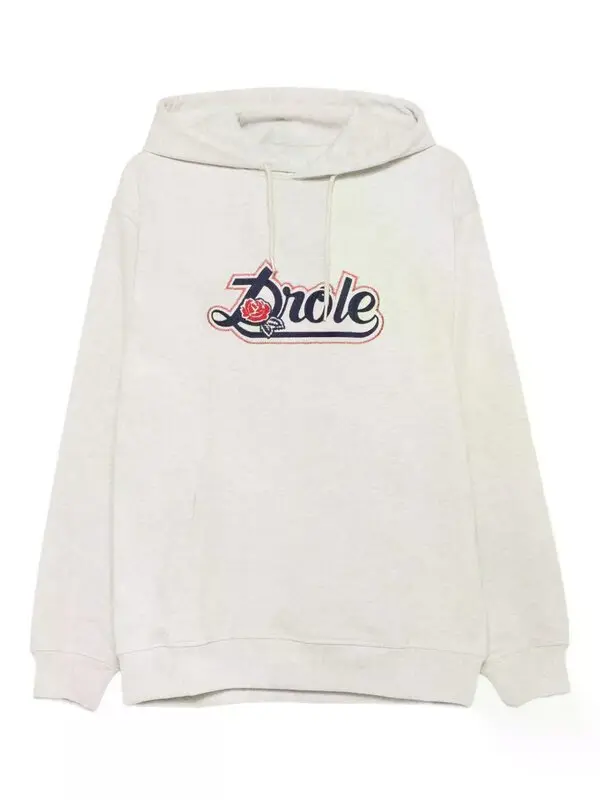 Drole De Monsieur Rose-embellished Hoodie