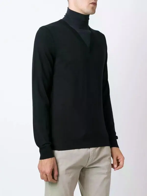 PAOLO PECORA Layered Roll Neck Sweater