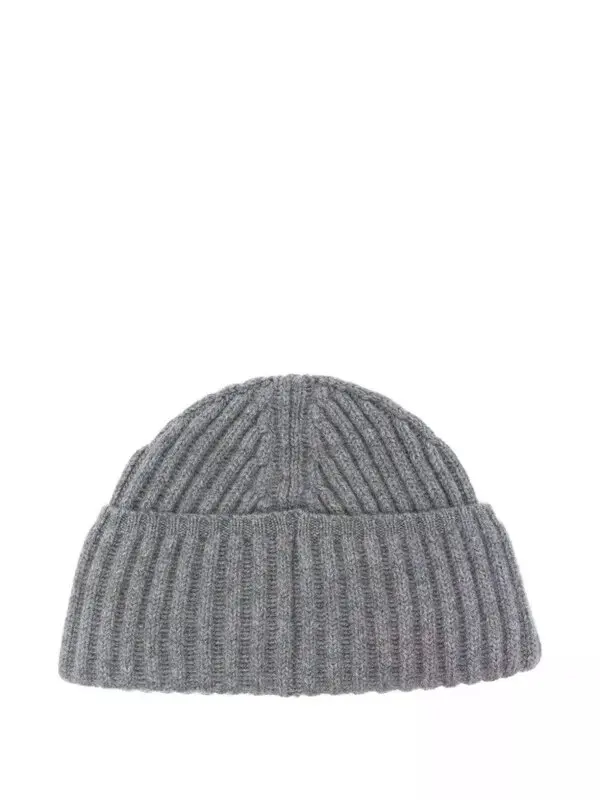 KUJTEN Bruges Ribbed-knit Cashmere Beanie - Grey