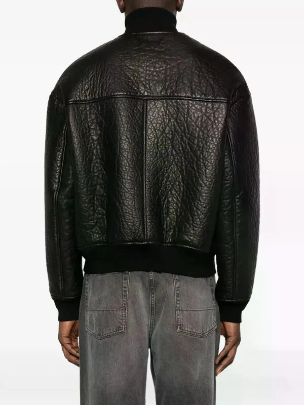 SALVATORE SANTORO Leather Bomber Jacket