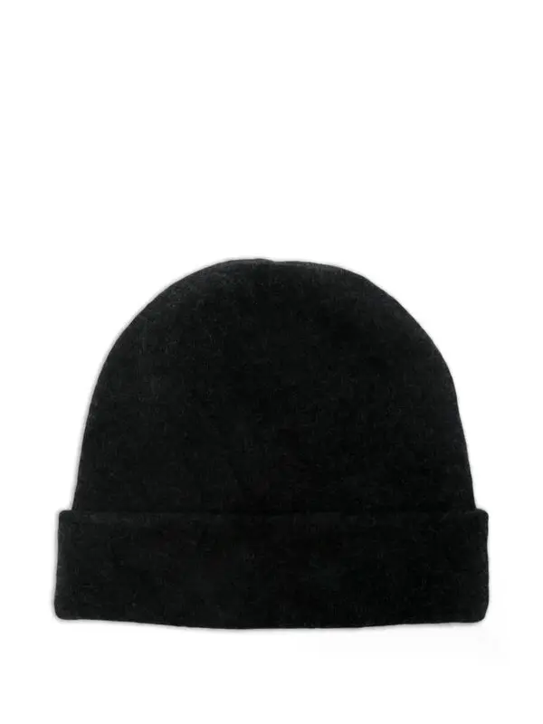 Isabel Benenato Folded-cuff Beanie Hat - Black