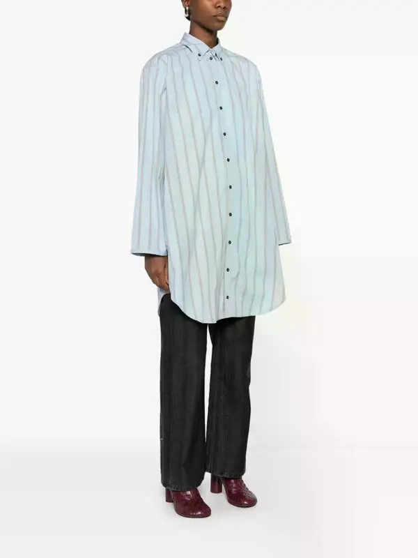 Brandon Maxwell Striped Button-down Shirt