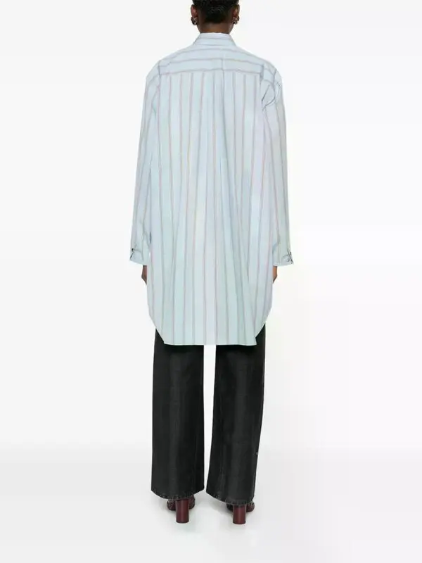 Brandon Maxwell Striped Button-down Shirt