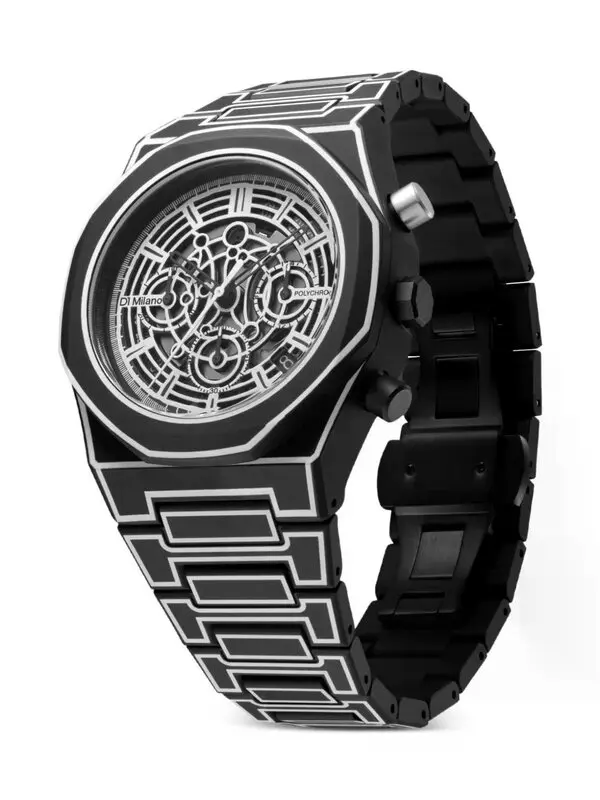 D1 MILANO Polycarbonate Skeleton Chronograph 40.5mm