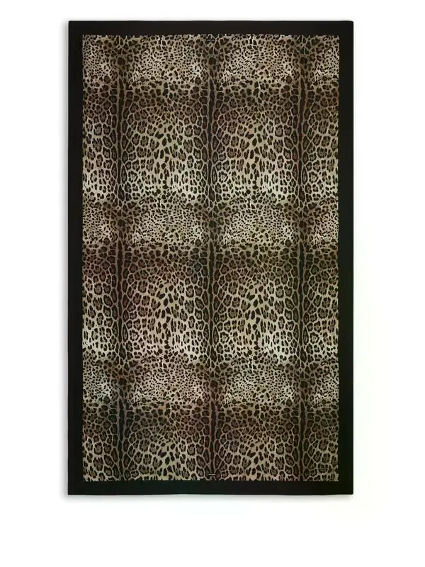 Dolce & Gabbana Leopard-print Border Trow - Black