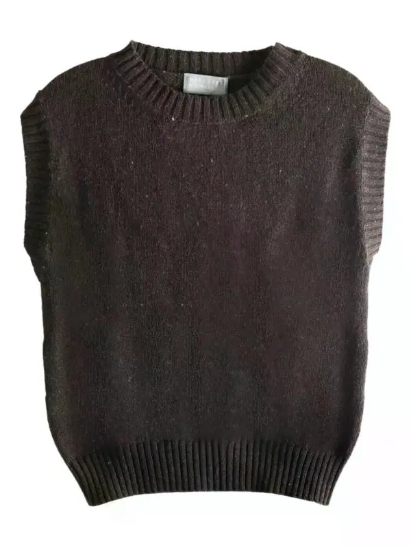 MARGARET HOWELL Sleeveless Sweater - Brown