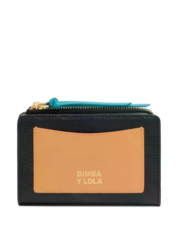 Bimba Y Lola Zip-fastening Bi-colour Wallet - Black