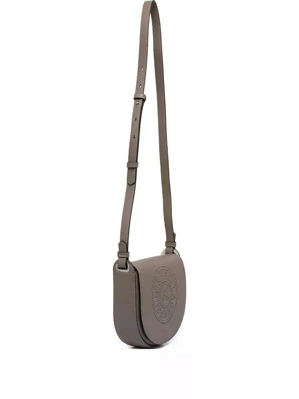 Karl Lagerfeld Logo-cut Half-moon Bag