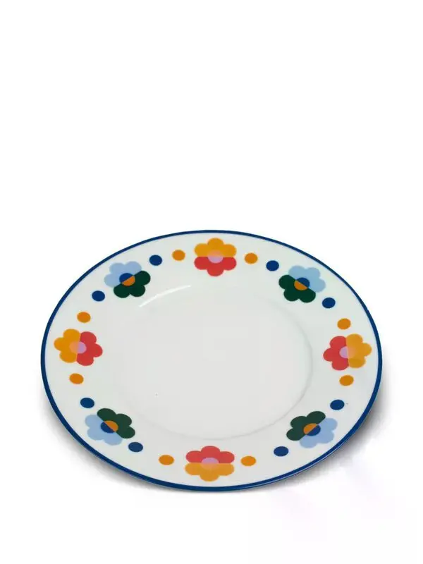 MISETTE Floral Salad Plates - Neutrals