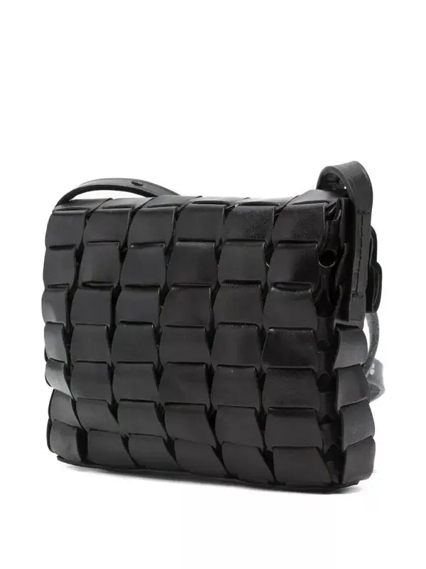 Dragon Diffusion Woven Leather Shoulder Bag