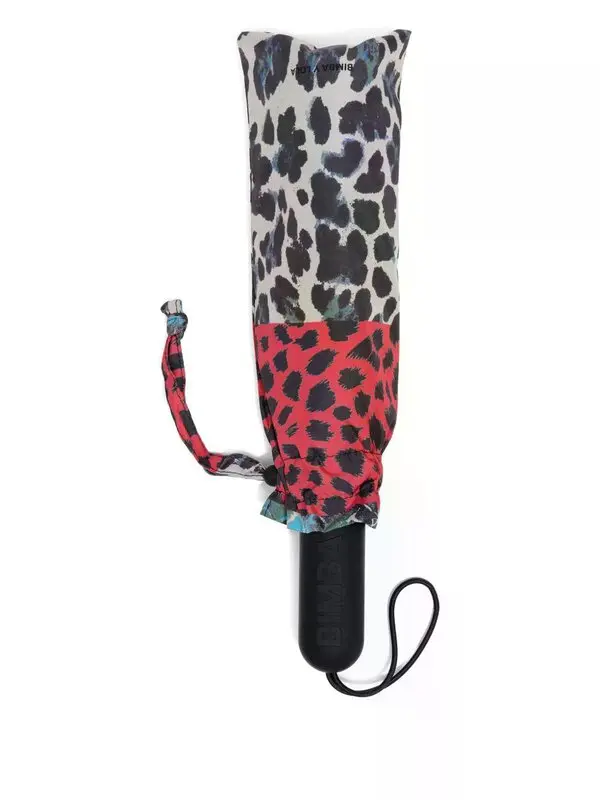 Bimba Y Lola Leopard-print Panel Umbrella