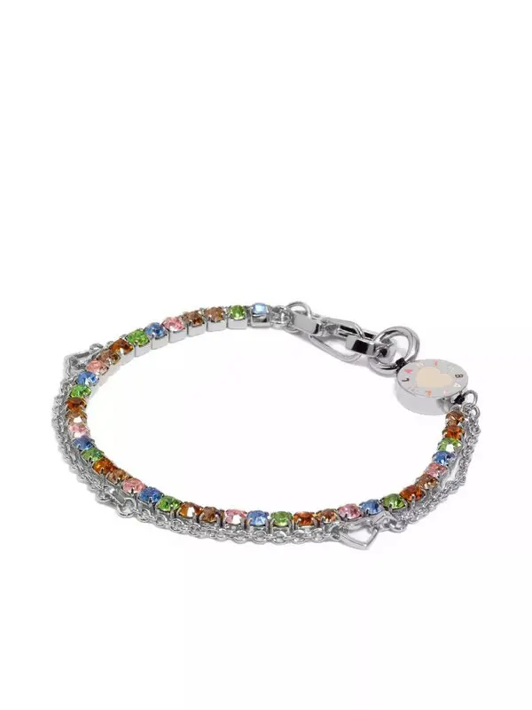 Bimba Y Lola Crystal-embellished Chain Bracelet - Silver